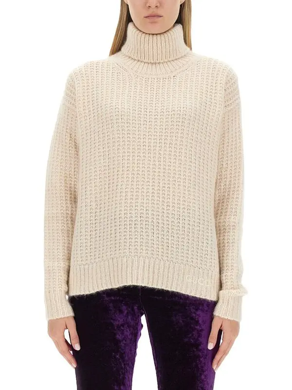 Gucci Cashmere And Silk Sweater - Cream