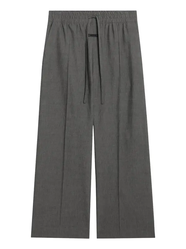 Fear Of God Grey Wide-leg Trousers In Wool Blend - Gray