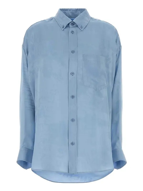 Balenciaga Light Silk Shirt - Blue