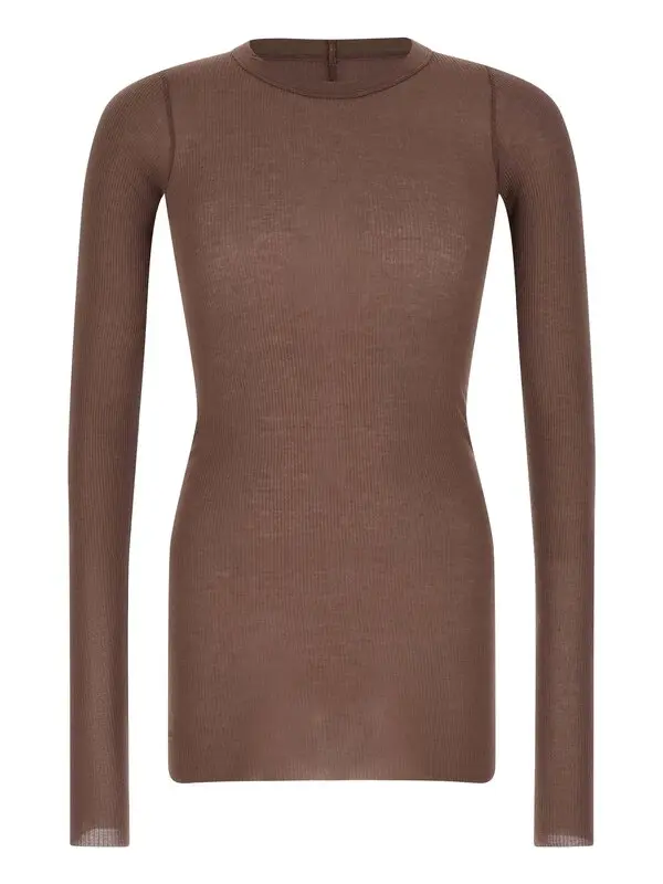 Rick Owens Rib Ls T' T-shirt - Purple