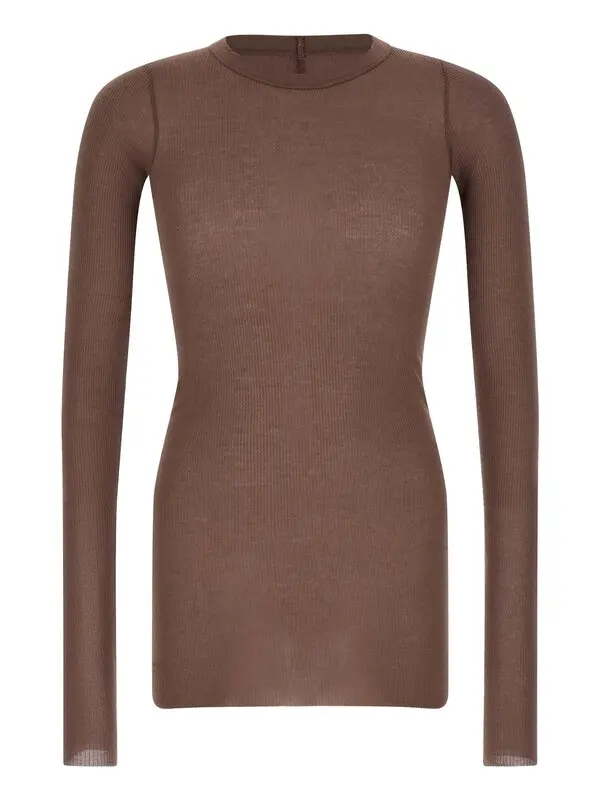 Rick Owens Rib Ls T' T-shirt - Purple