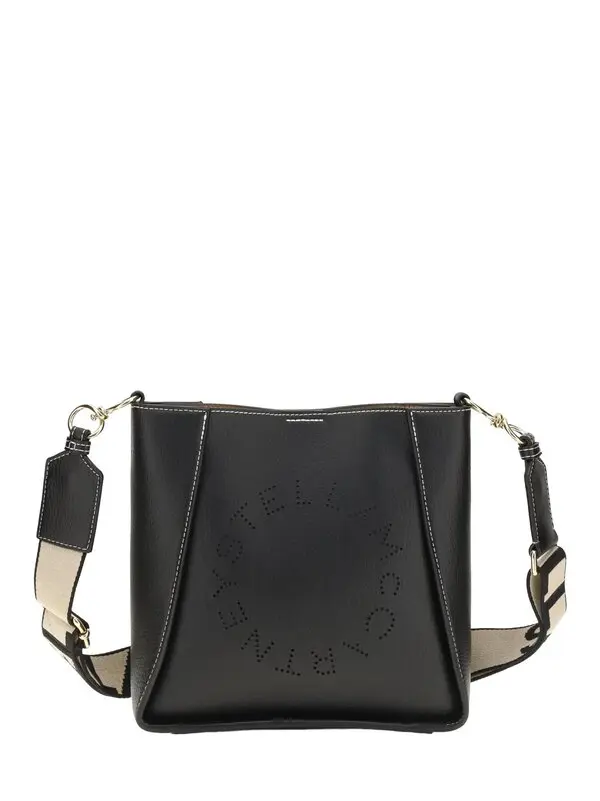 Stella McCartney Logo Shoulder Bag - Black
