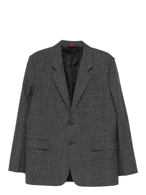 Gucci Wool Mouliné Single-breasted Jacket - Multicolor