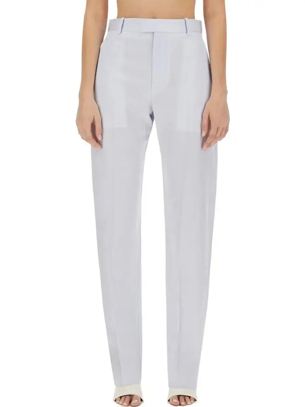 Bottega Veneta Viscose Straight Cut Pants - Multicolor