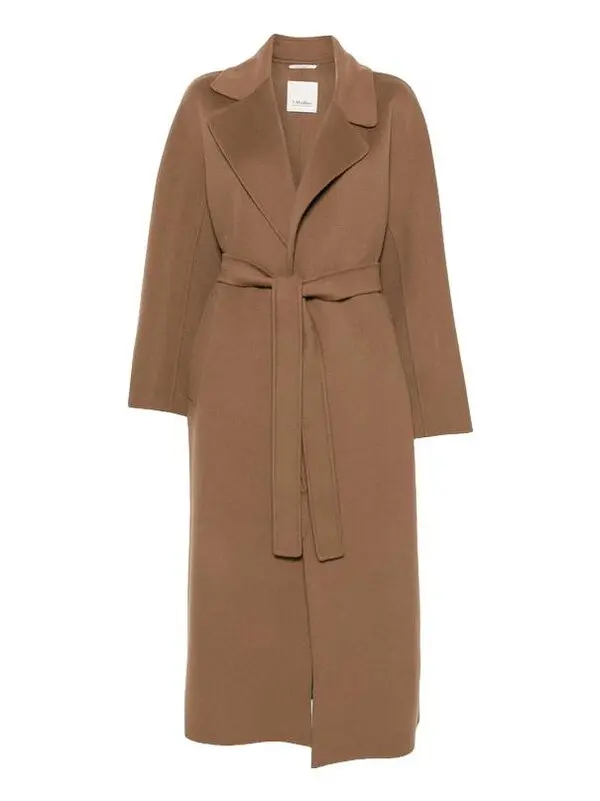 Max Mara Coats Single Breasted Coats - Brown