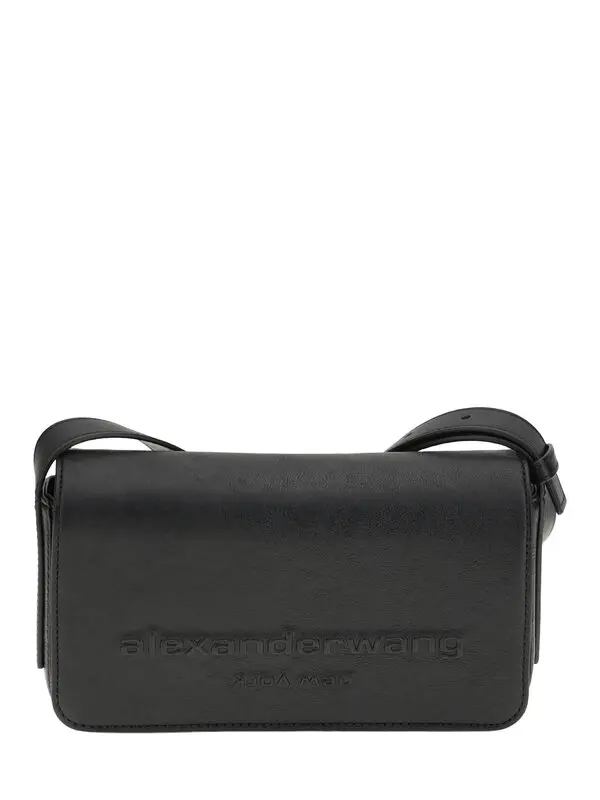 Alexander Wang Leather Shoulder Bag - Black