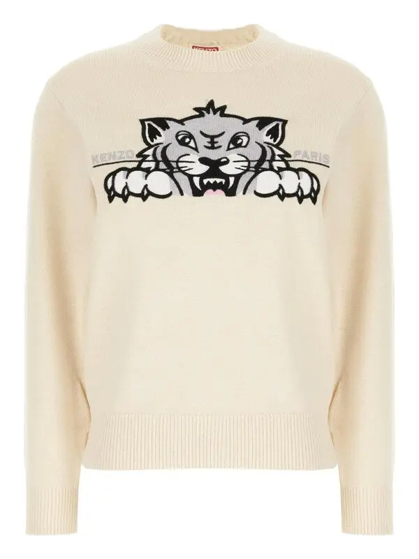 Kenzo Graphic Tiger Knit Sweater - Multicolor