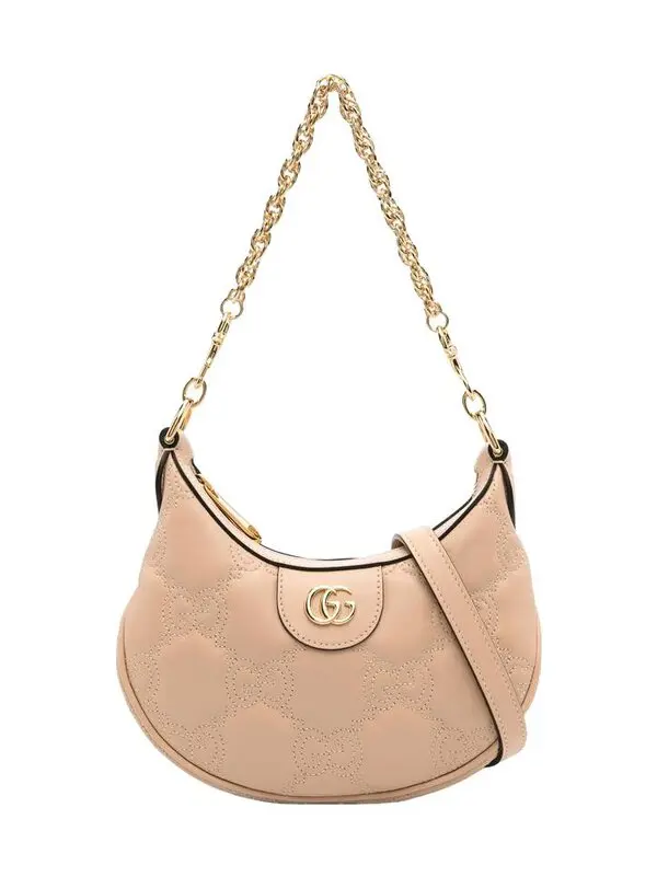 Gucci Smooth Leather Shoulder Bag - Cream