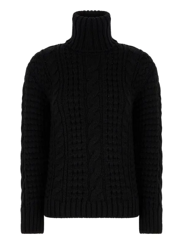 Moncler Cable Knit Turtleneck Sweater - Multicolor