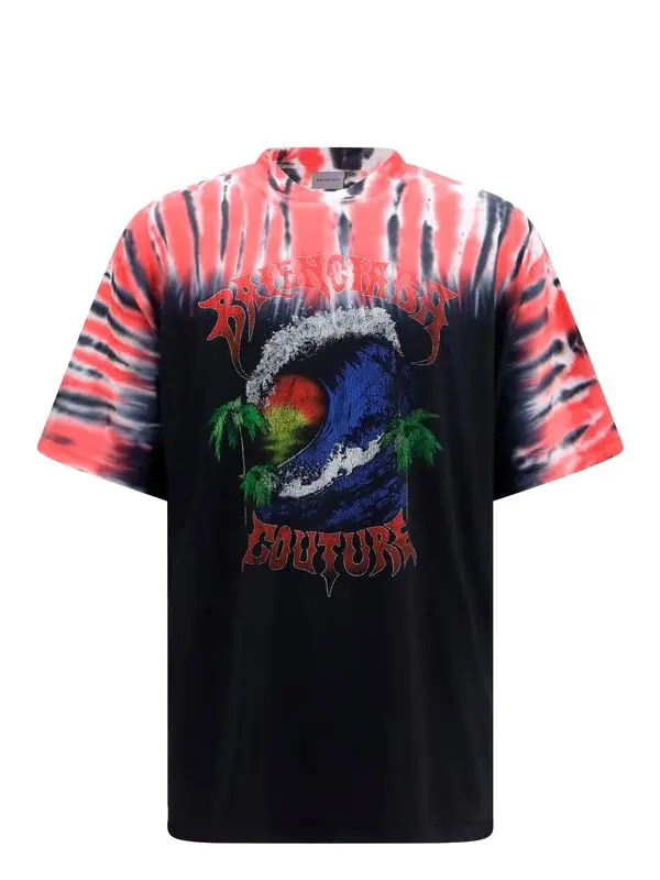 Balenciaga Extreme Tie Dye T-shirt - Multicolor