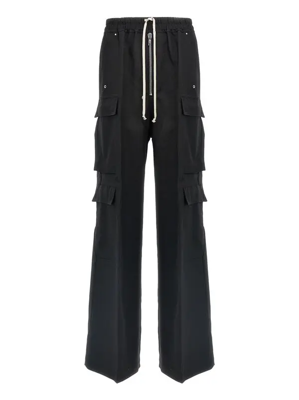 Rick Owens Cargobelas Wool Pants - Black