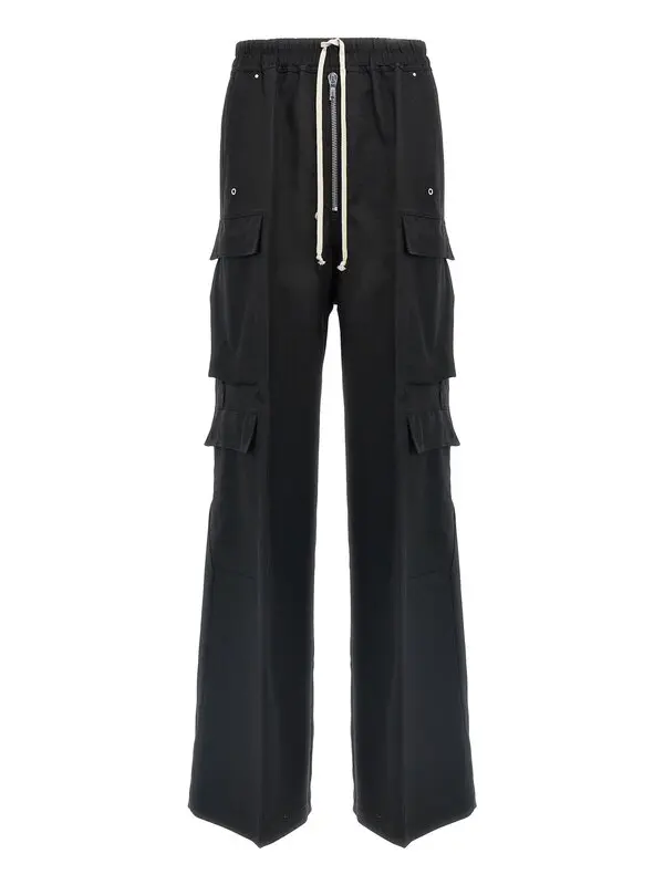 Rick Owens Cargobelas Wool Pants - Black