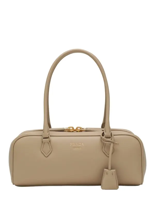 Prada Leather Shoulder Bag - Cream