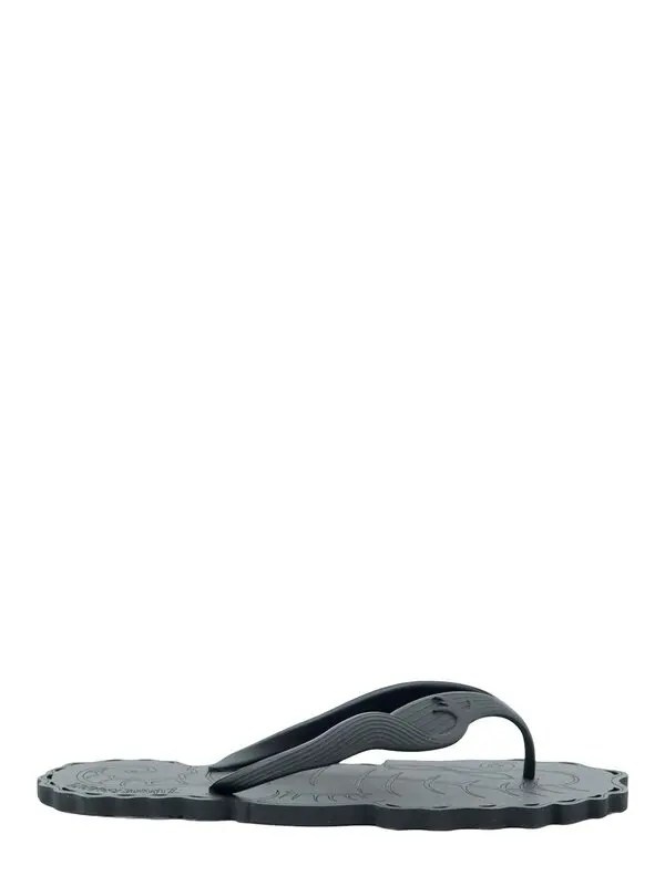 Zimmermann Seafoam Thong Rubber Sandals - Black