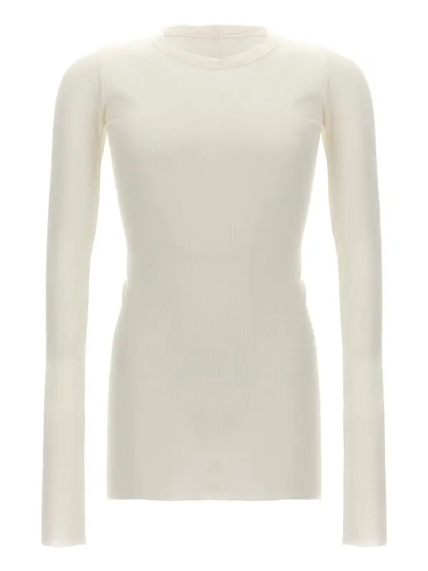 Rick Owens Rib Ls T' T-shirt - White