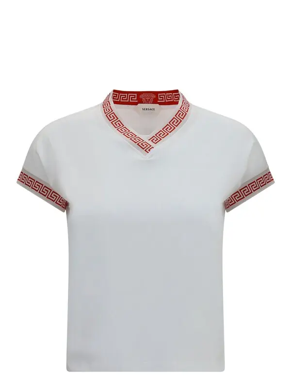 Versace Cropped T-shirt - White