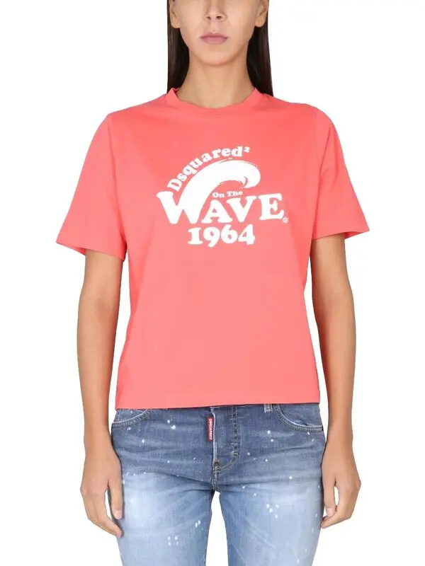 Dsquared2 Graphic Print T-shirt - Pink