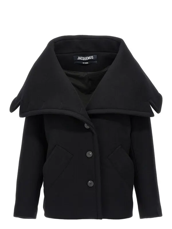 Jacquemus Le Caban Caruso' Coat - Black