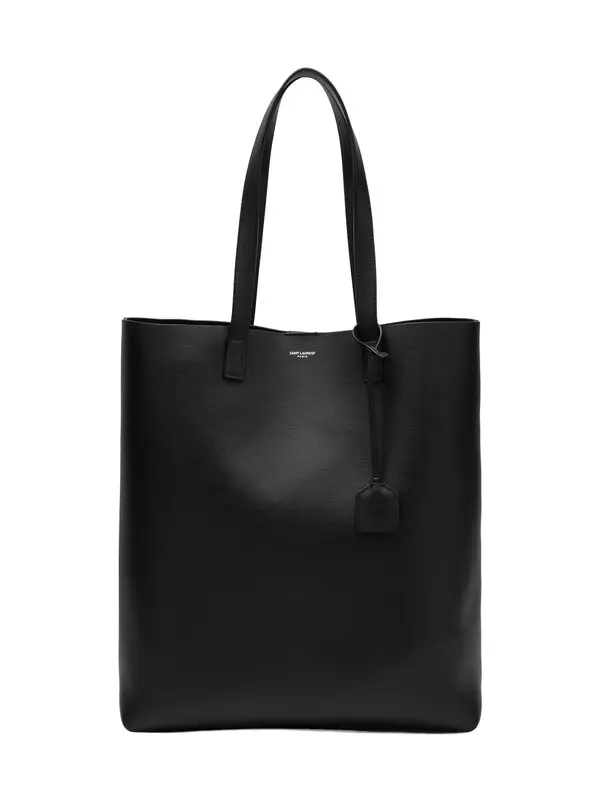 Saint Laurent Bold Leather Shopping Bag - Black