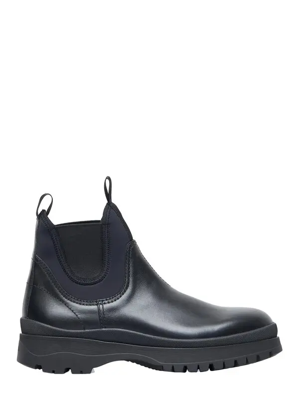 Prada Blixxen Leather Boots - Black