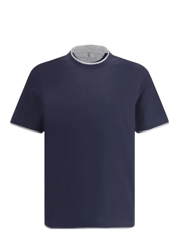 Brunello Cucinelli Cotton T-shirt - Blue