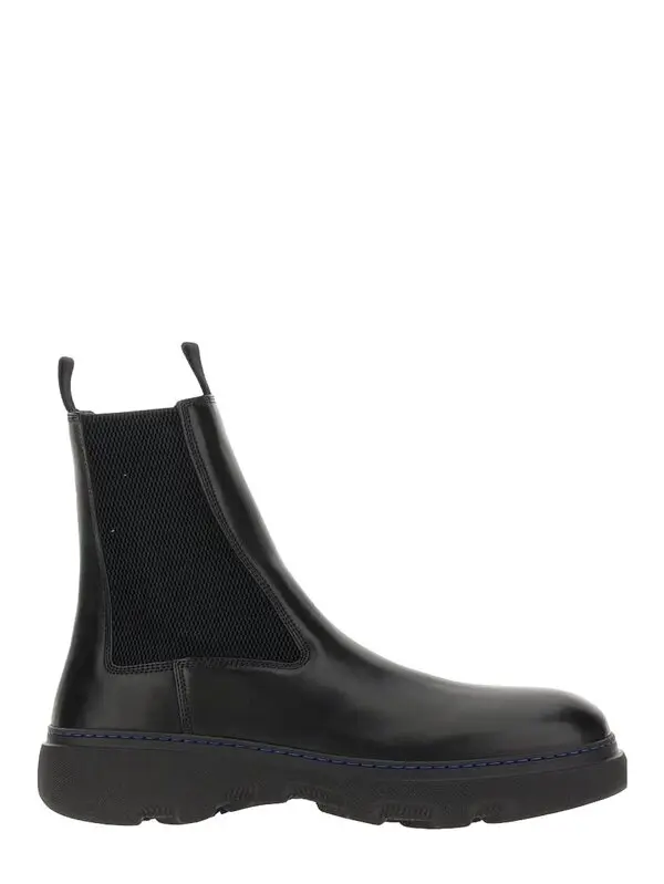 Burberry Leather Chelsea Boot - Black