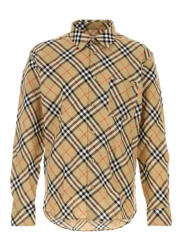Burberry Embroidered Linen Shirt - Multicolor