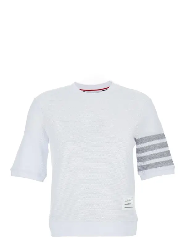 Thom Browne Piqué T-shirt - Multicolor