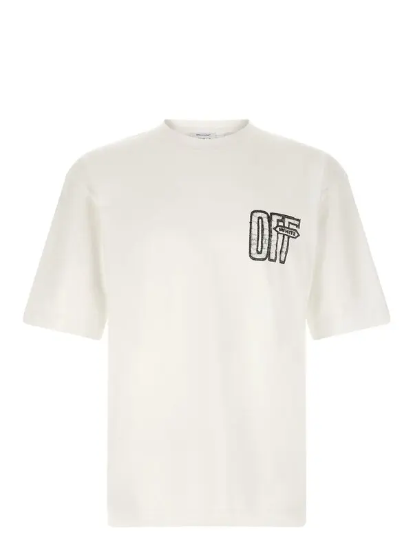 Off-White Motion Arrow Skate' T-shirt - White