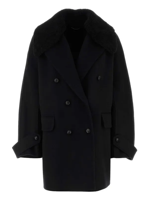 ERMANO SCERVINO Ermanno Scervino Wool Coat - Black