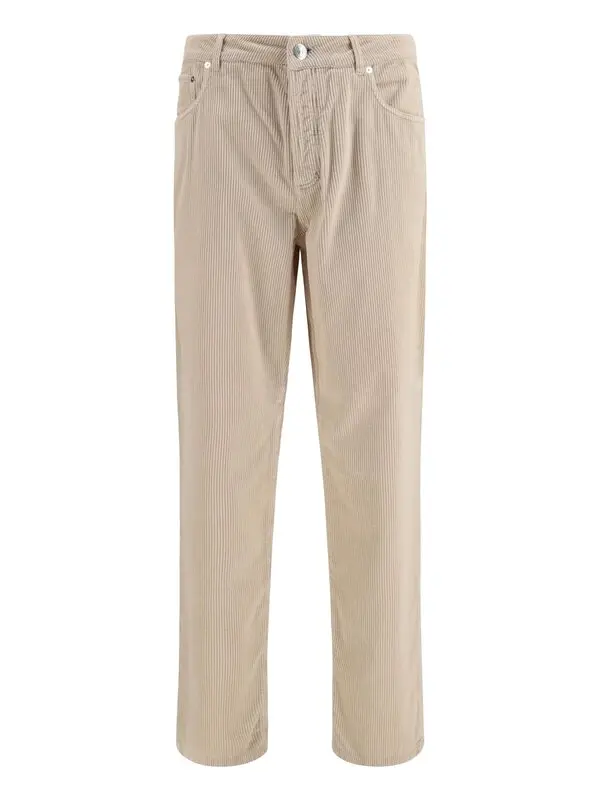 Brunello Cucinelli Corduroy Trousers - Cream