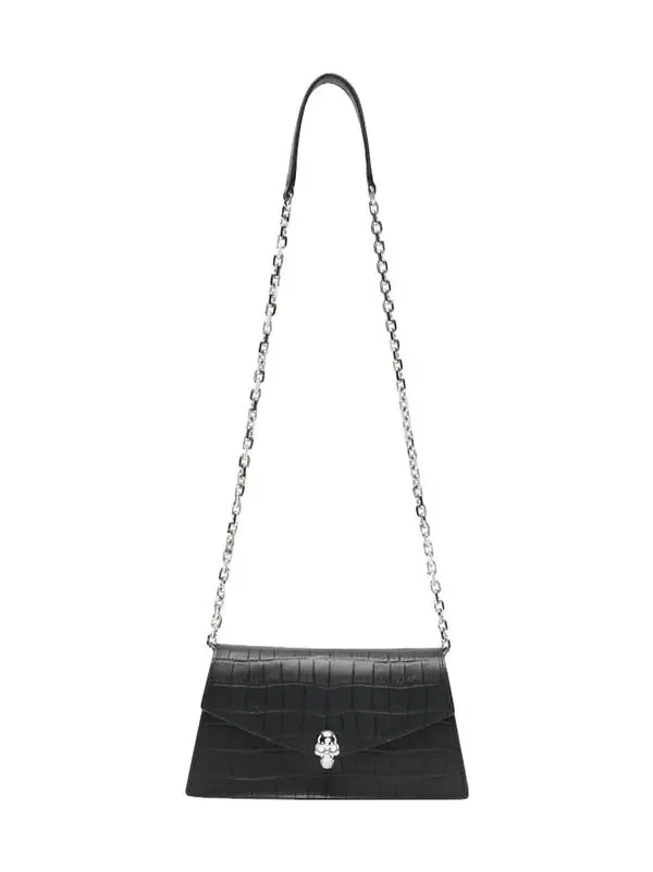 Alexander McQueen Leather Shoulder Bag - Black