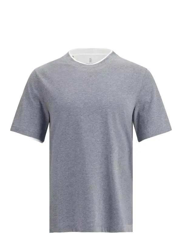 Brunello Cucinelli Cotton T-shirt - Gray