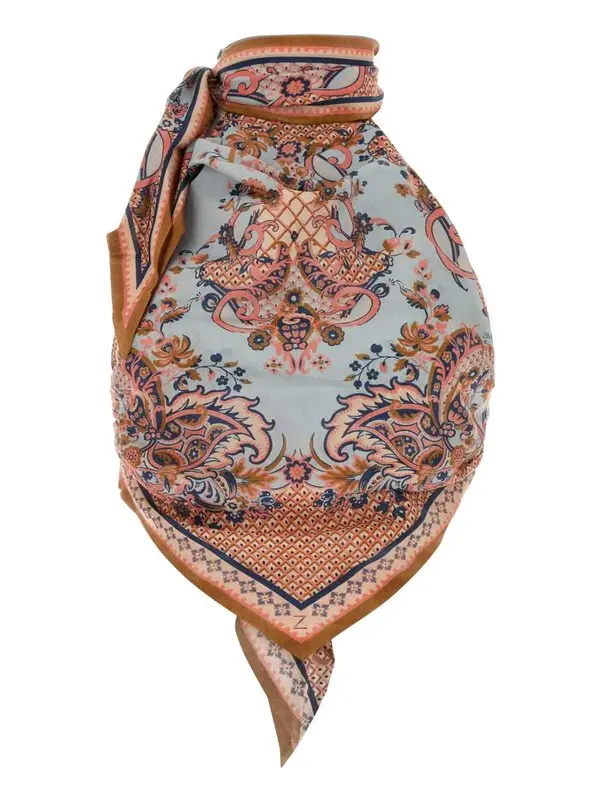 Zimmermann Printed Silk Aster Top - Multicolor