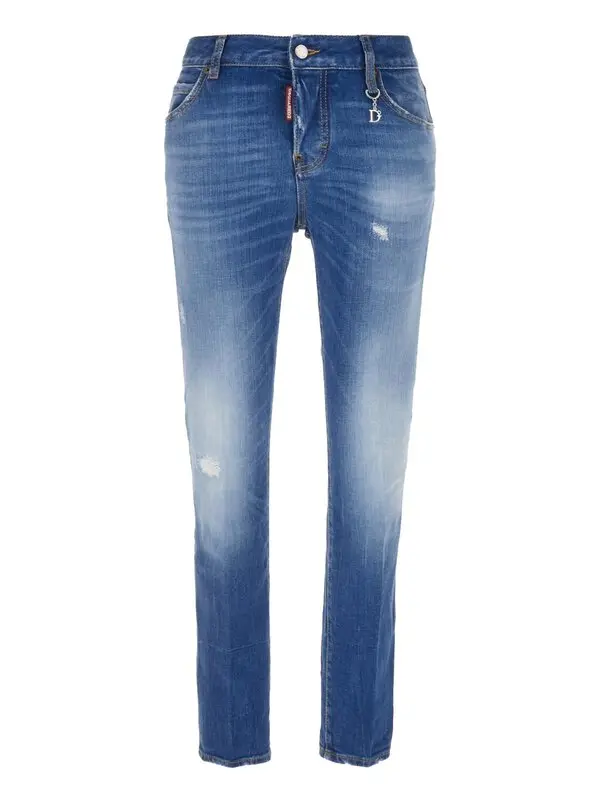 Dsquared2 Distressed Denim Jeans - Multicolor