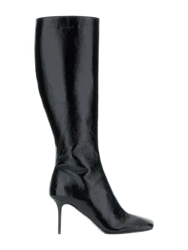 COURREGES Glossed Knee High Heeled Boots - Multicolor