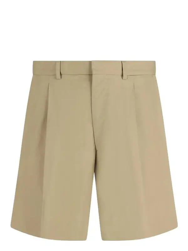 Prada Cotton Straight-leg Trousers - Cream