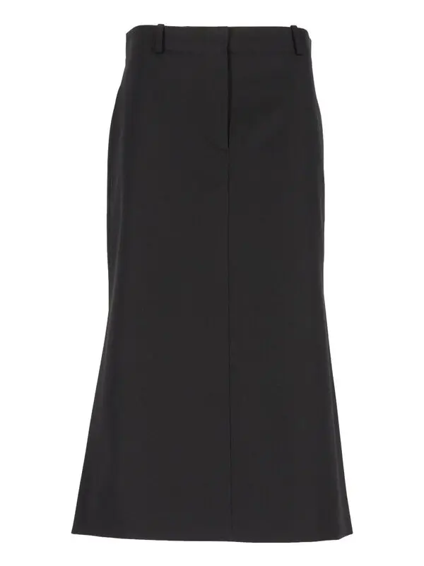 Fendi Grain De Poudre Skirt - Black