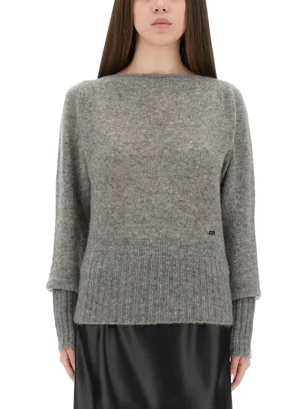 TOM FORD Cashmere And Silk Boat Neck Sweater - Gray