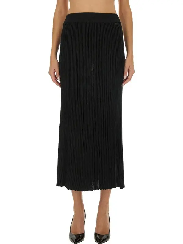 Kiton Knit Skirt - Black