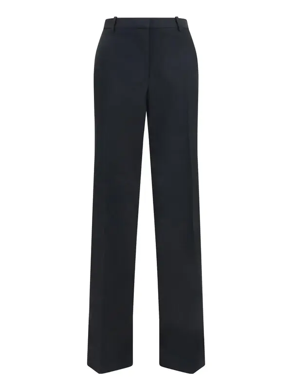 TOM FORD Wide-leg Pleated Trousers - Black