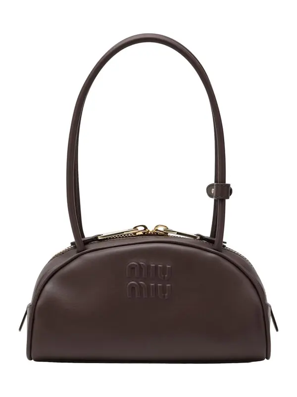 Miu Miu Beau Bag In Radica Leather - Brown