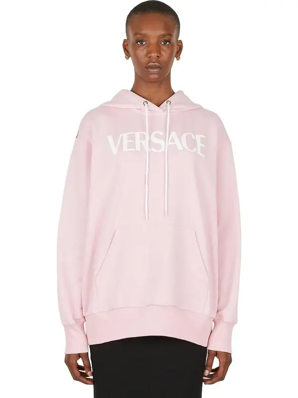Versace Ventagli Hooded Sweatshirt - Pink