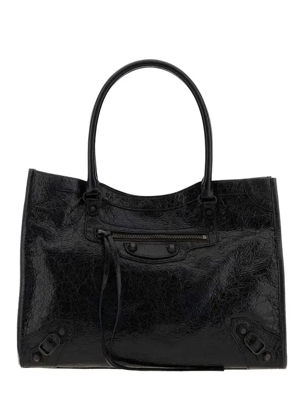 Balenciaga Leather Small Le City Handbag - Black