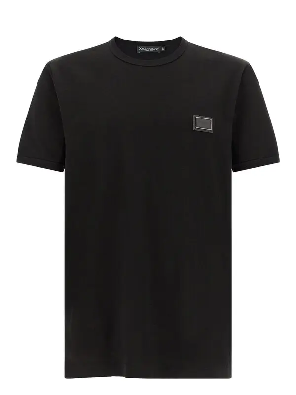 Dolce & Gabbana Metal Plate T-shirt - Black