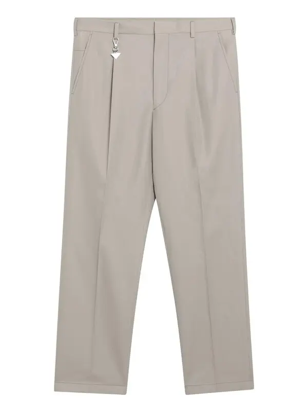 Prada Sand-colored Cotton Trousers - Cream