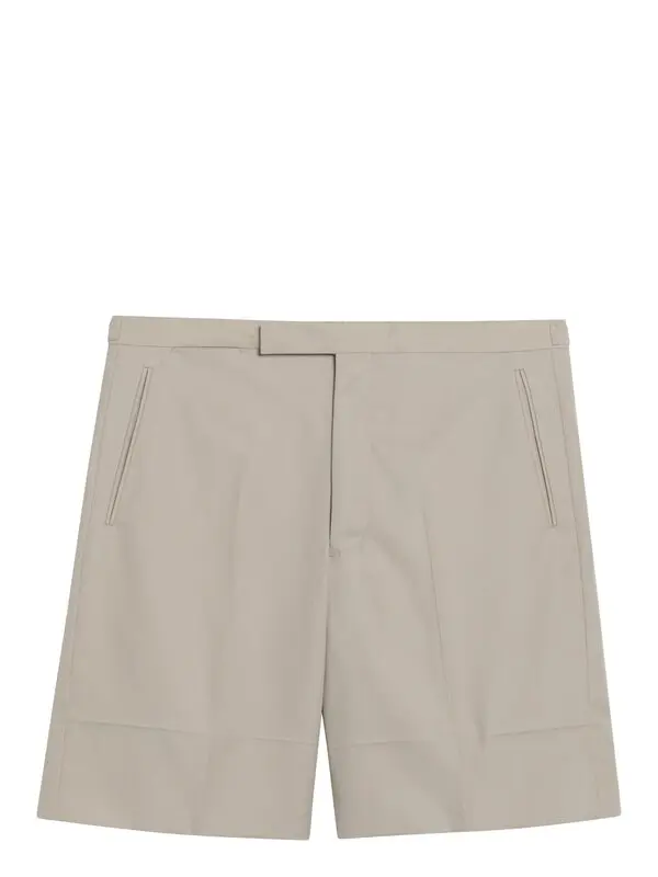 Prada Sand-colored Cotton Bermuda Shorts - Cream