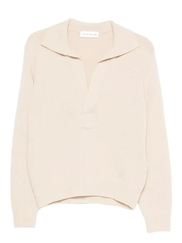 Victoria Beckham Wool-cashmere Knit Jumper - Cream