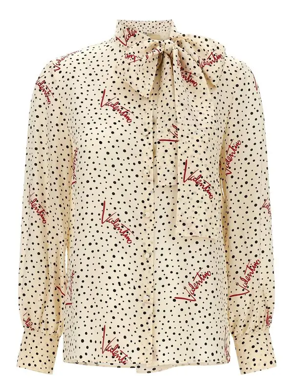 Valentino Garavani Bollicine Plusdepois Silk Shirt - Multicolor