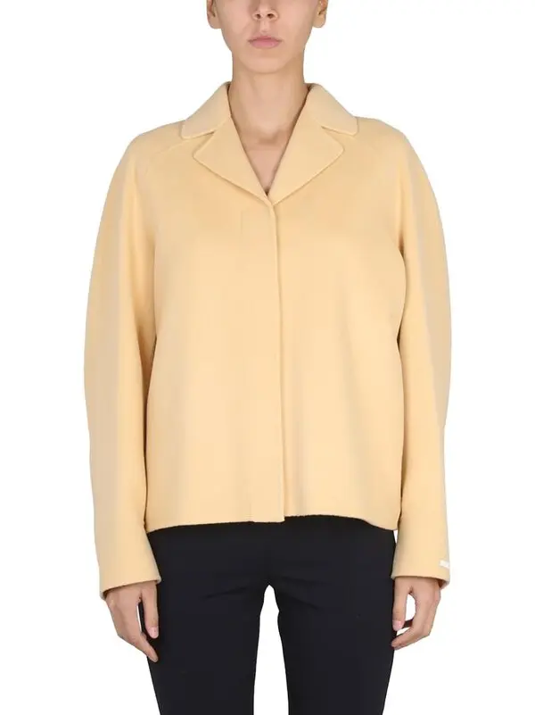Max Mara Pink Short Coat - Cream